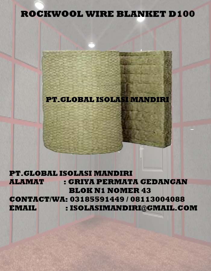 harga rockwool wire blanket D100